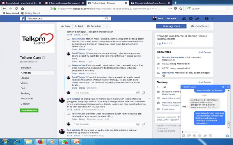 Pelayanan Indihome yang Sangat Mengecewakan