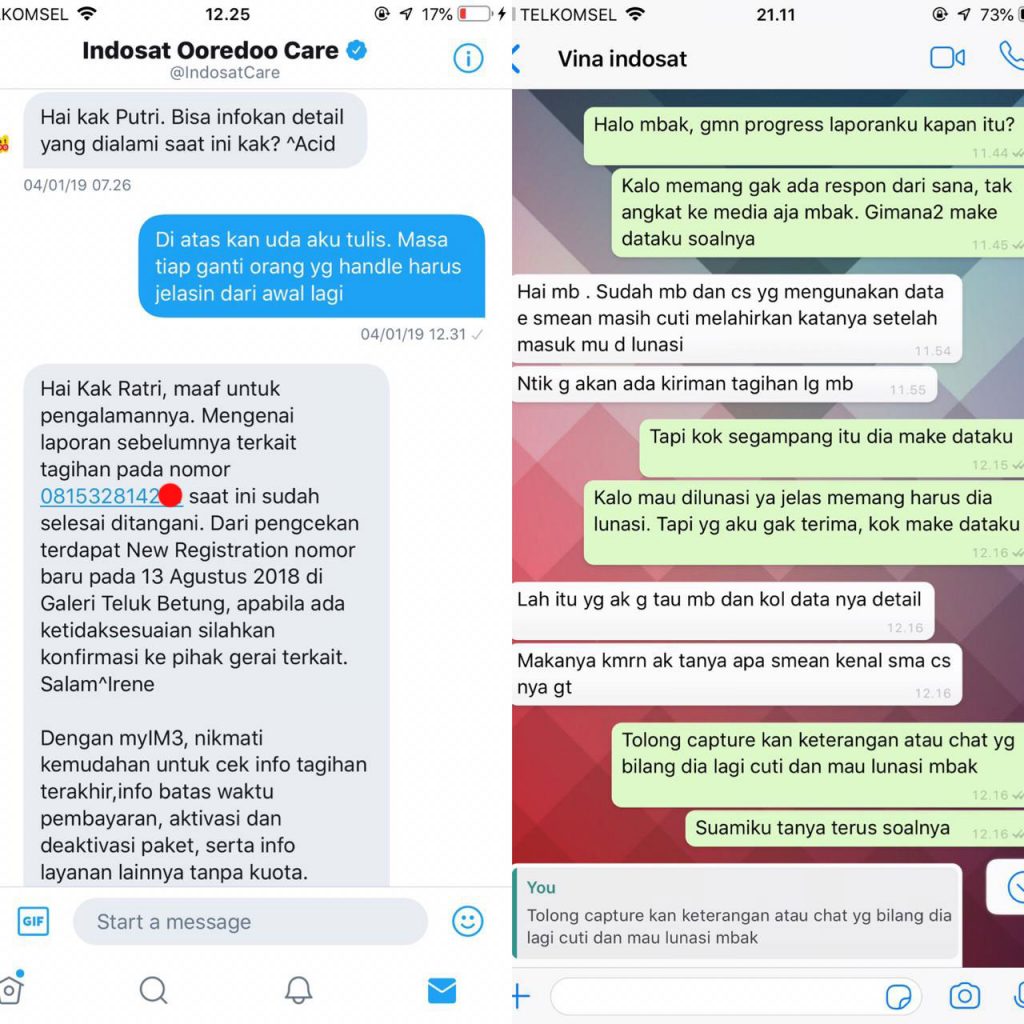 Pencurian Data disertai Tagihan Siluman Nomor Matrix Indosat Ooredoo ...