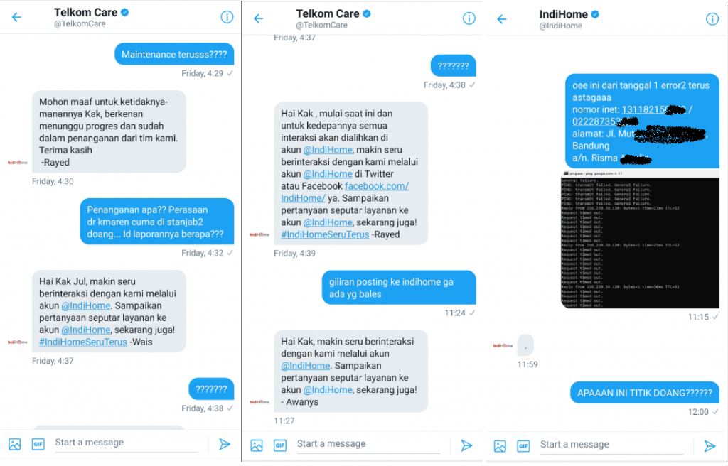 Layanan Internet dan Pelayanan CS IndiHome Sangat "Mengerikan"