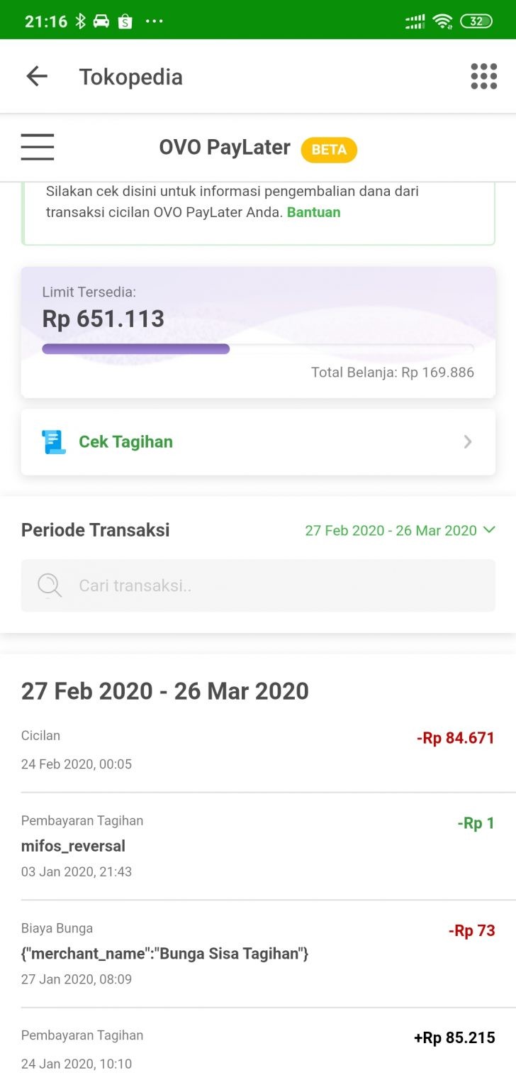 Sulitnya Meminta Billing Statement ke OVO PayLater