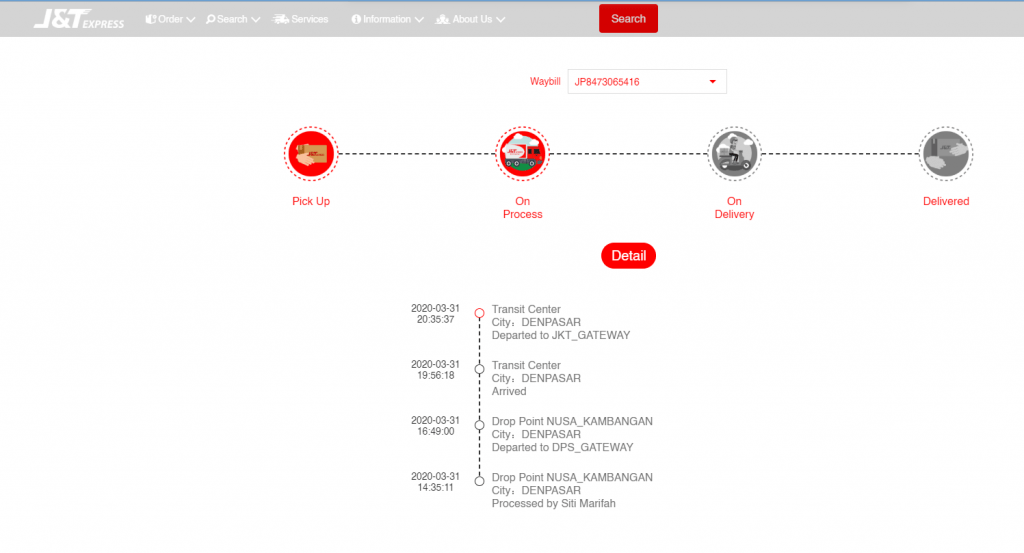 Paket via JNT Tidak Dikirim dan Pending Terus