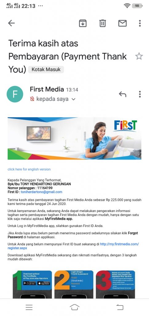 Layanan First Media Mengecewakan
