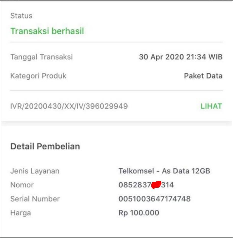 Komplain Pengisian Paket Data Tidak Masuk Lebih dari 30 Hari Tanpa ...