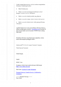 Proses Refund DOKU Sudah Melewati Waktu Kesepakatan, tapi Tidak Ada Respon Positif