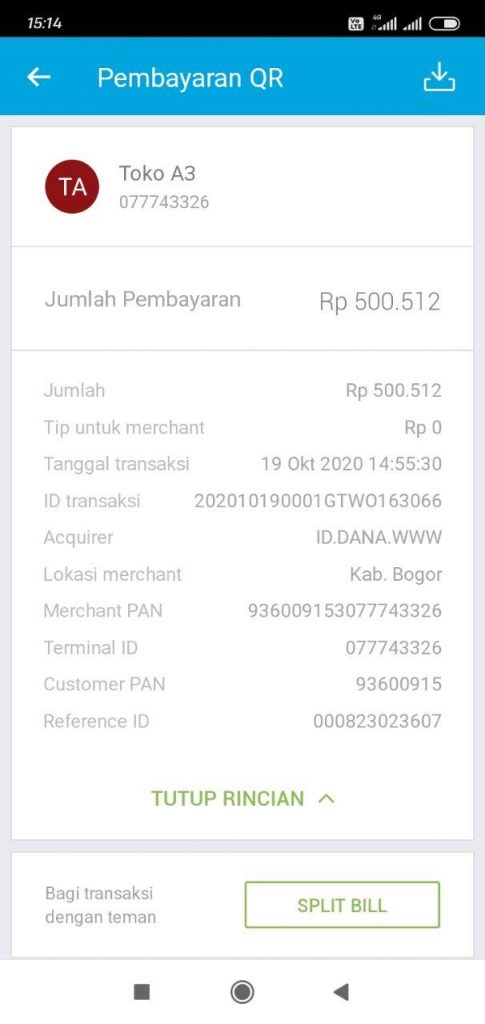 Pembayaran dengan Scan QRIS di aplikasi Jenius, Saldo Terpotong tapi ...