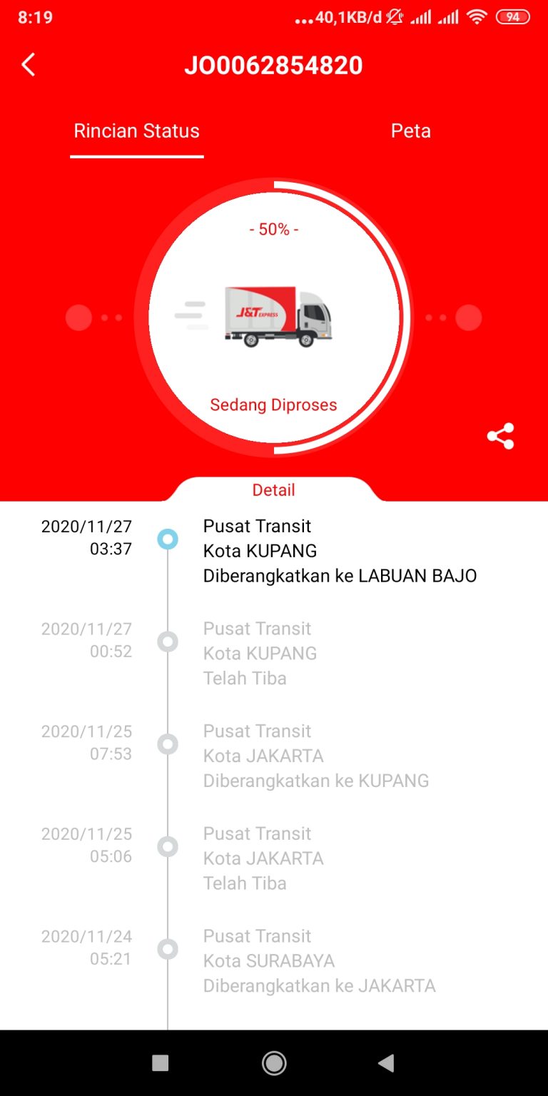 Paket JNT Belum Sampai karena Menunggu Jadwal Keberangkatan Pesawat