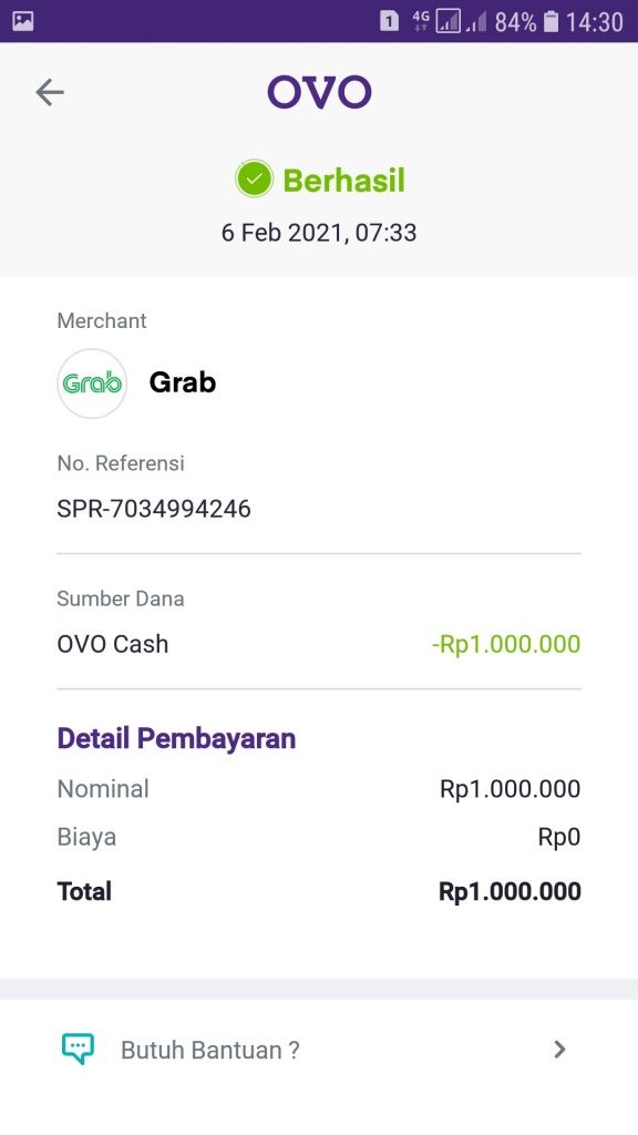 Saldo OVO Saya Dibobol Menggunakan Aplikasi Grab dengan Modus Pembelian ...