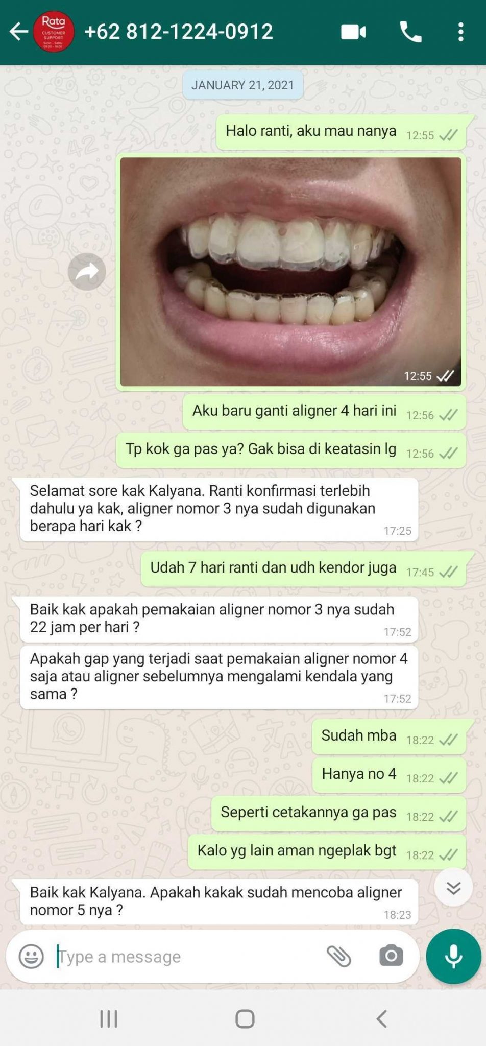 RATA.id "Clear Aligner" Tidak Mampu Menangani Keluhan Pelanggan