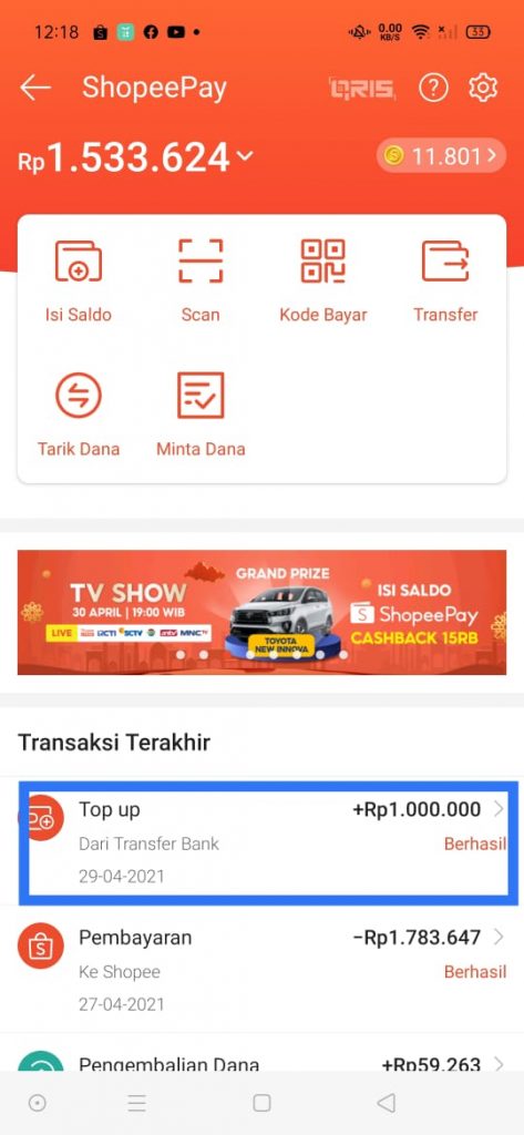 Top Up ShopeePay Rp2 Juta Tidak Kunjung Masuk dan Tidak Ada Respon dari ...