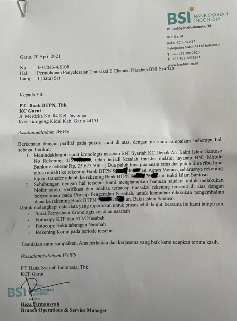 Menanti Mediasi dari BNI Syariah (BSI) dan BTPN (Jenius) untuk Masalah ...