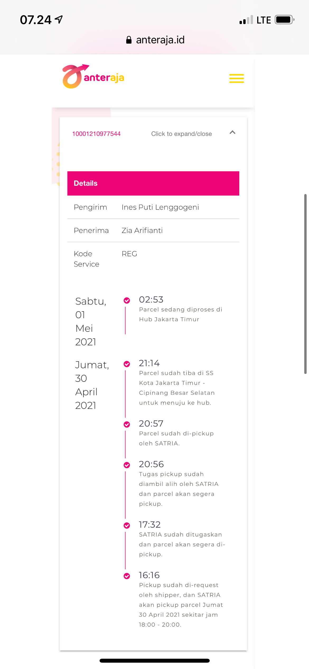 Paket Anteraja yang Tak Kunjung Datang