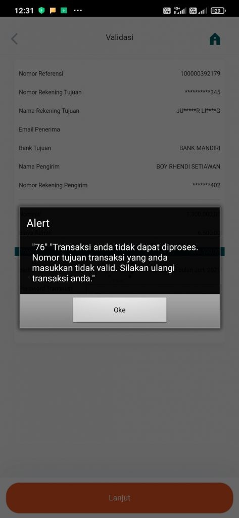 Transfer BNI Antarbank Tidak Bisa, dengan Notifikasi Nomor Rekening ...