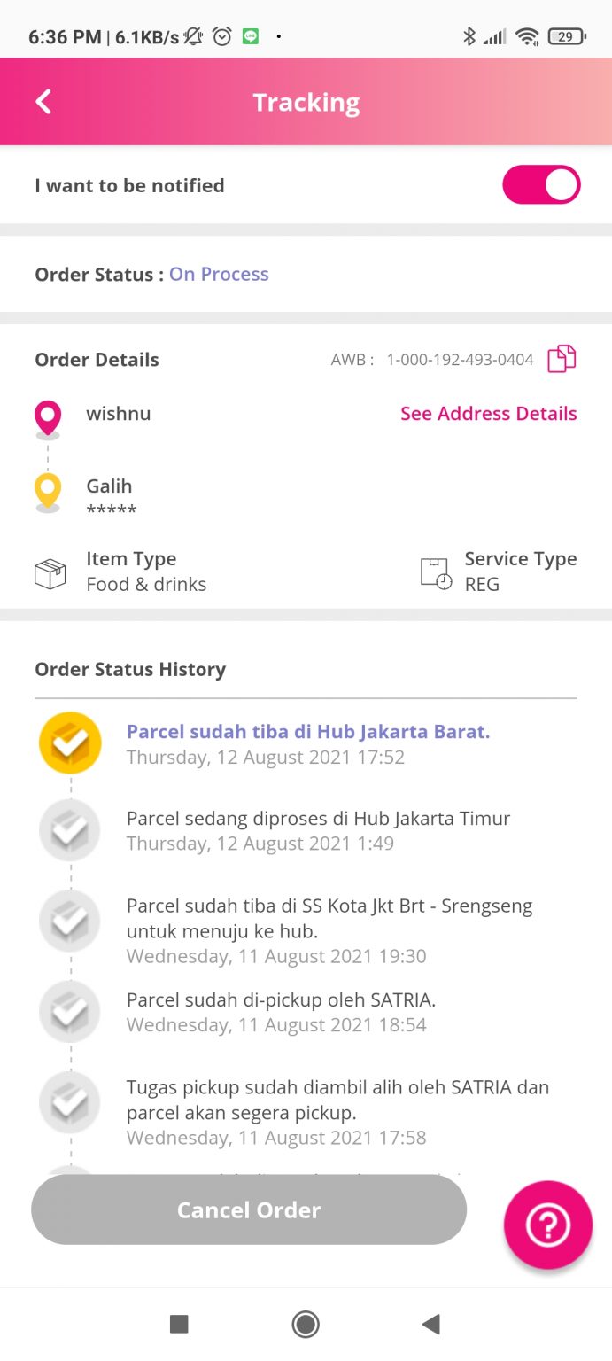 Pengiriman AnterAja Untuk Paket Urgent Belum Diterima