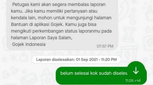 Pelayanan Buruk Customer Service Gojek