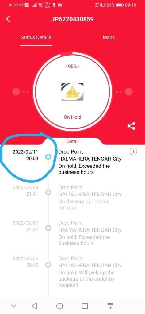 Pengiriman COD oleh J&T Banyak yang Gagal, Status Pesanan di Shopee ...