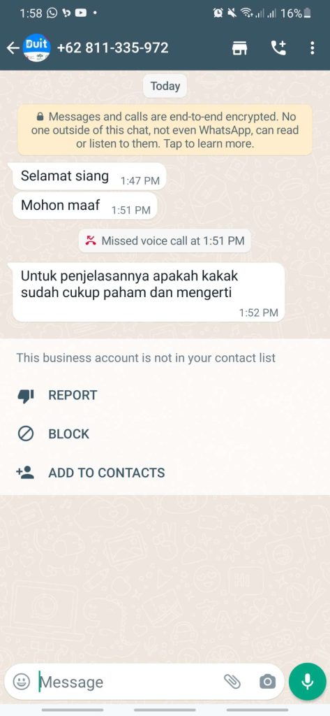 Pinjol PinjamDuit Tidak Kunjung Merespons, Tertipu oleh Akun Instagram ...