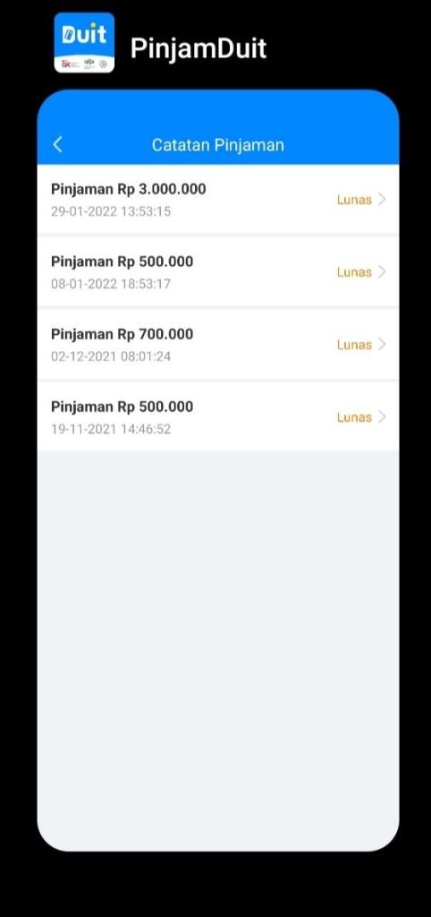 Aplikasi Pinjol PINJAM DUIT Tidak Profesional