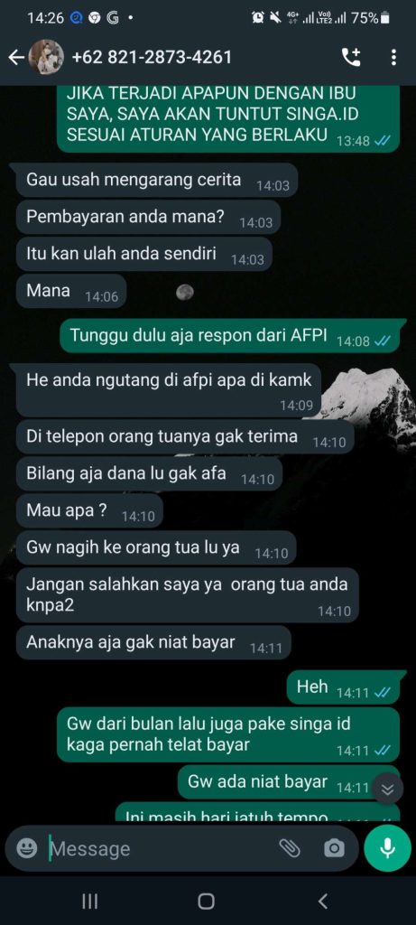 DC Pinjol Singa.id Menghubungi Ibu Saya dan Memaki, Padahal Saya Tidak ...