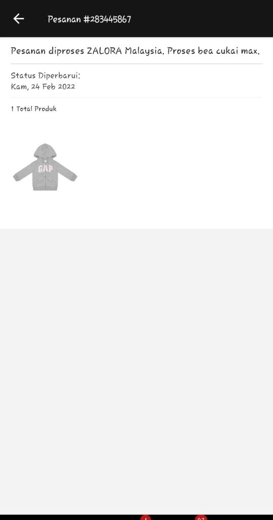 Kecewa dengan Pengiriman Luar Negeri Zalora