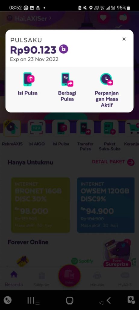CS Axis Tidak Membantu Sama Sekali
