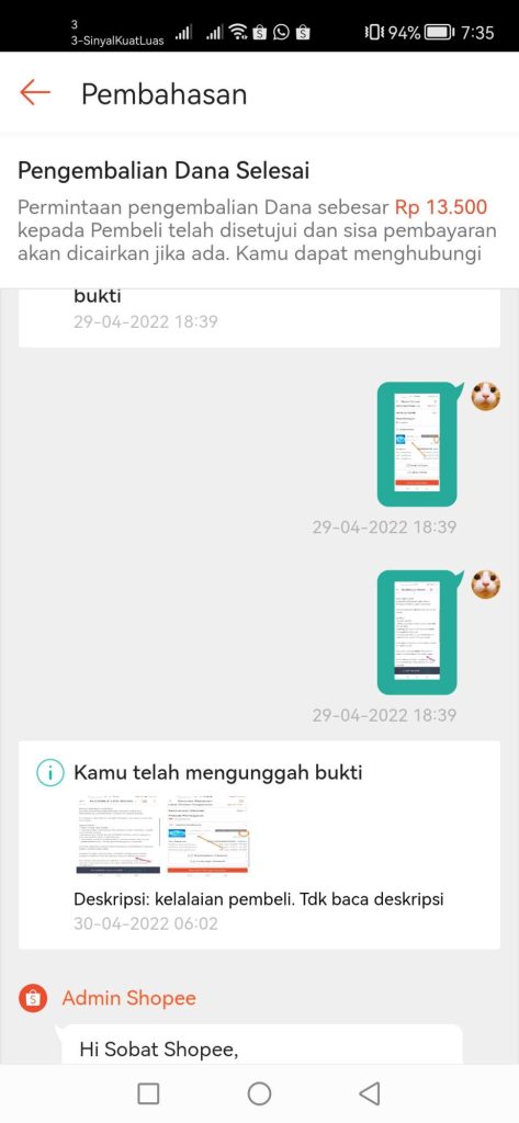 Keputusan Admin Shopee atas Komplain Pembeli Sangat Tidak Masuk Akal