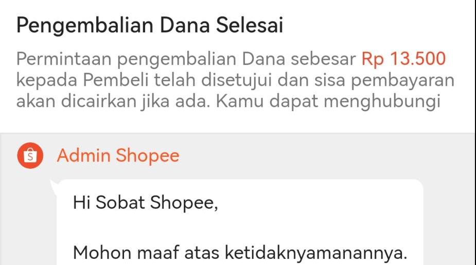 Keputusan Admin Shopee atas Komplain Pembeli Sangat Tidak Masuk Akal