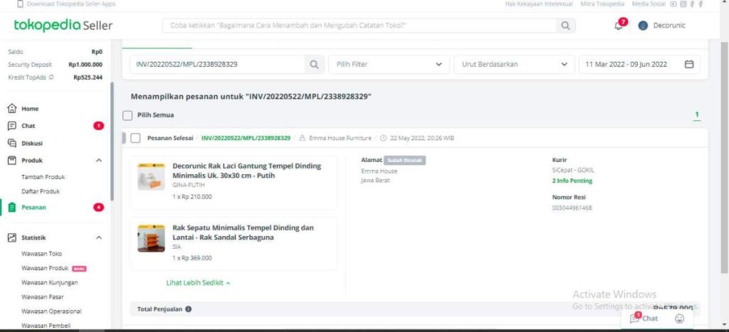 Hilangnya Satu dari Dua Produk Pesanan di Tokopedia yang Dikirim ...