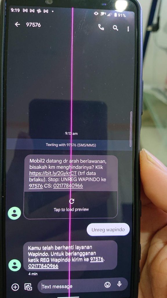 Pulsa Pengguna Tri Terpotong Konten SMS Premium Secara Diam-diam