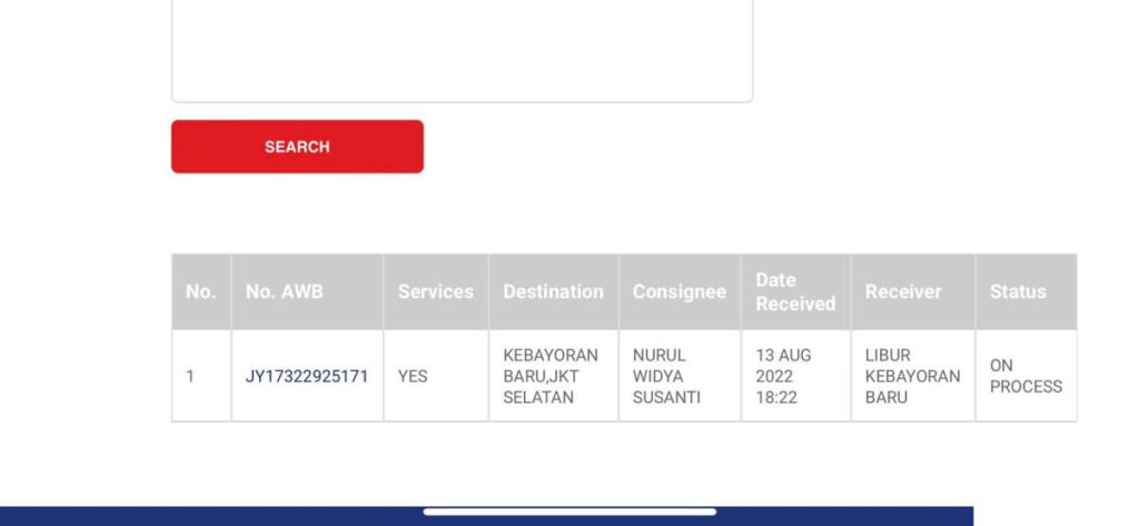 Pelayanan JNE YES Mengecewakan