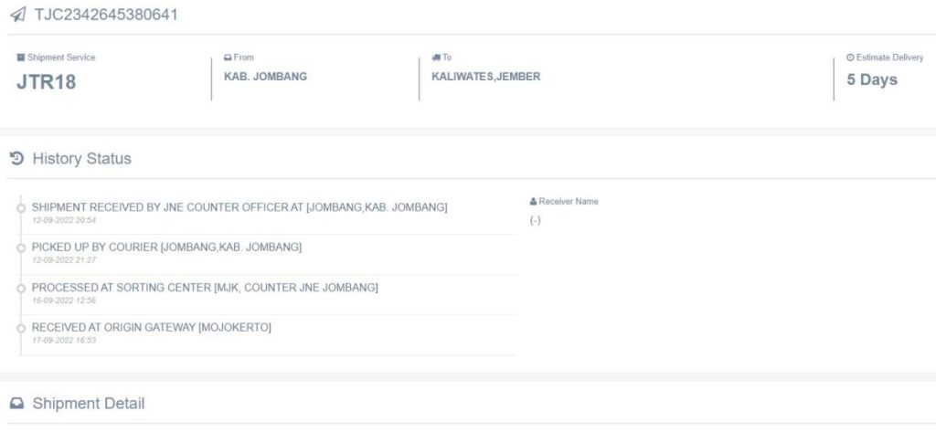 JNE Tidak Segera Mengirim Paket, 5 hari Paket Masih di Kota Asal