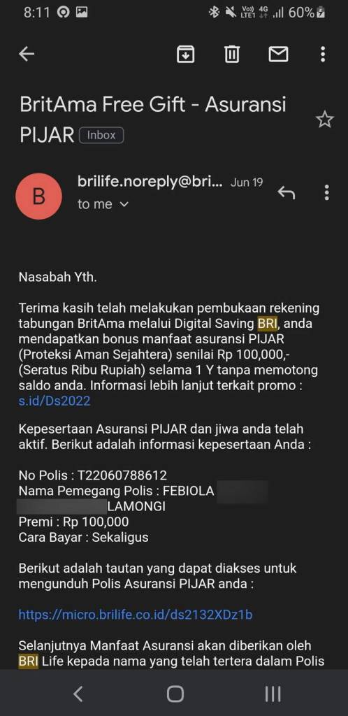 Sulitnya Mendapatkan Fasilitas Kartu ATM BRItAma