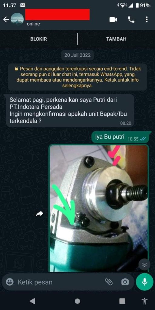Keluhan Aftersales PT Indotara Persada