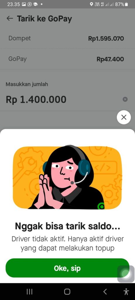 Suspend Driver Gojek dengan Tuduhan "Bersikap/Berbicara dengan Tidak ...