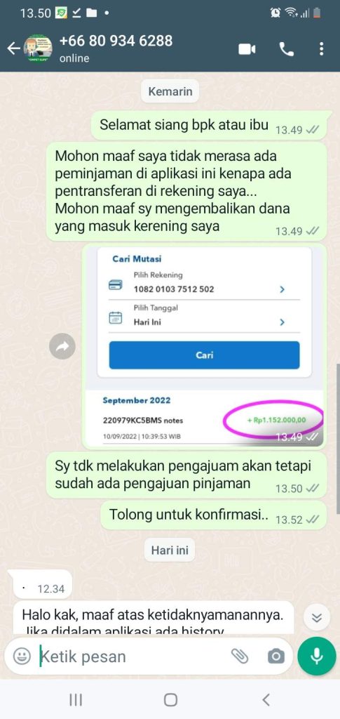 Jebakan Aplikasi Pinjol "Ringan Pinjam"