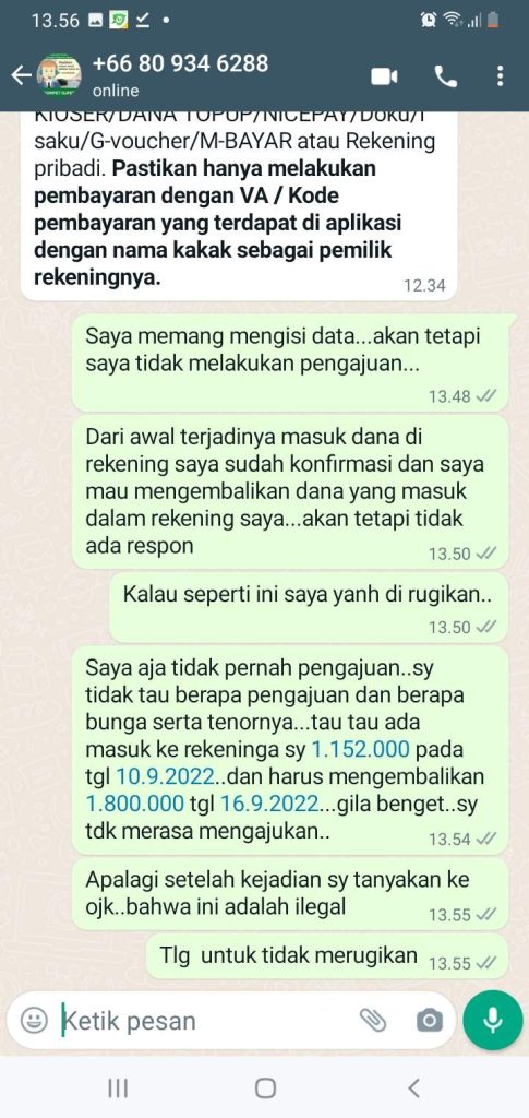 Jebakan Aplikasi Pinjol "Ringan Pinjam"