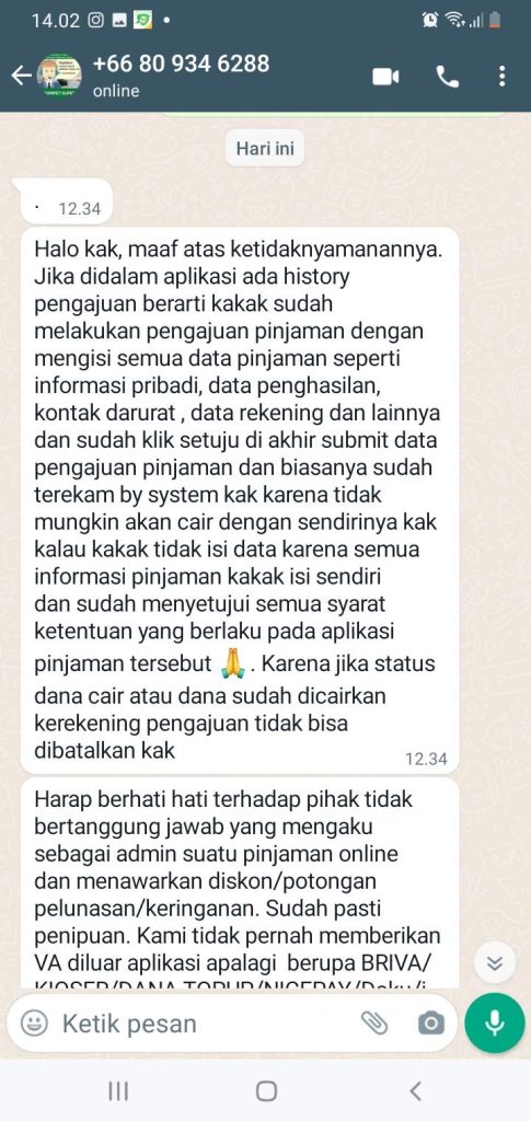 Jebakan Aplikasi Pinjol "Ringan Pinjam"