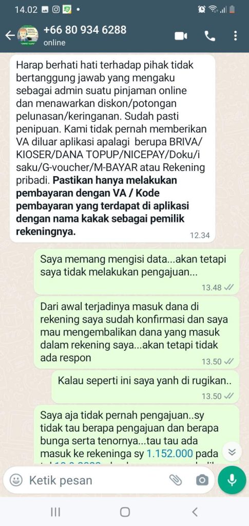 Jebakan Aplikasi Pinjol "Ringan Pinjam"