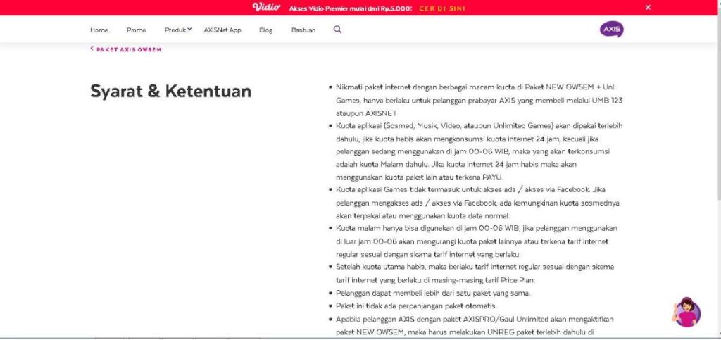 Kuota Malam Tidak Dapat Digunakan, Jawaban CS Axis Berbeda dengan S&K ...