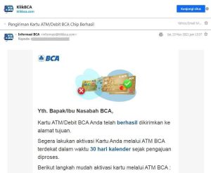 Kartu ATM BCA Pengganti Diberikan kepada Orang yang Tidak Dikenal ...