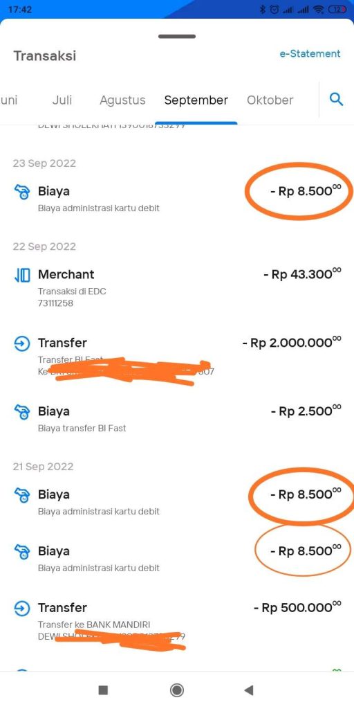 Biaya Administrasi Kartu Debit Bank Mandiri yang Membingungkan