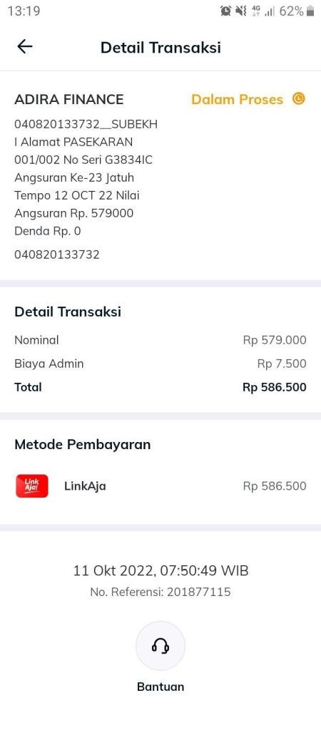 Status Transaksi "Dalam Proses" Sampai 10 Hari, Menggantung Tanpa Kejelasan