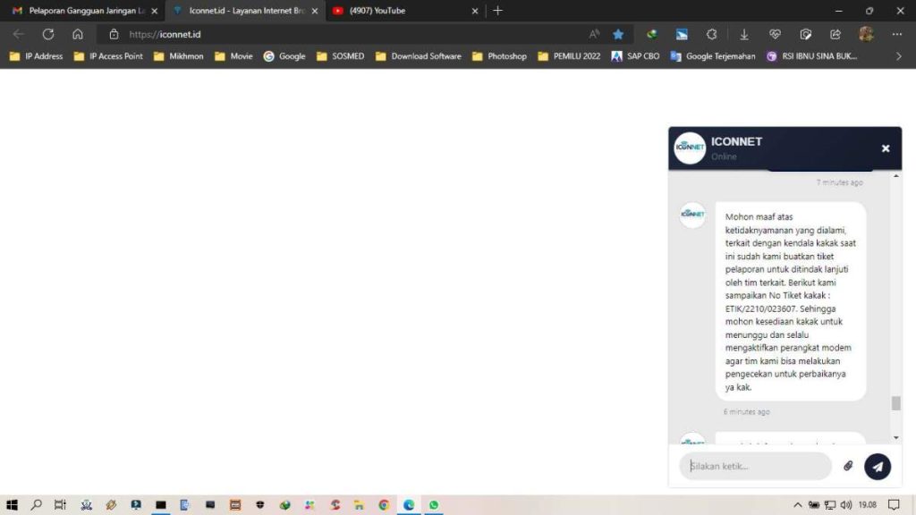 Gangguan Internet Iconnet Lambat setiap Sore sampai pagi hari