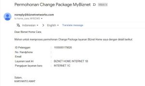 Proses Upgrade Paket Layanan Biznet Merugikan Saya Sebagai Konsumen