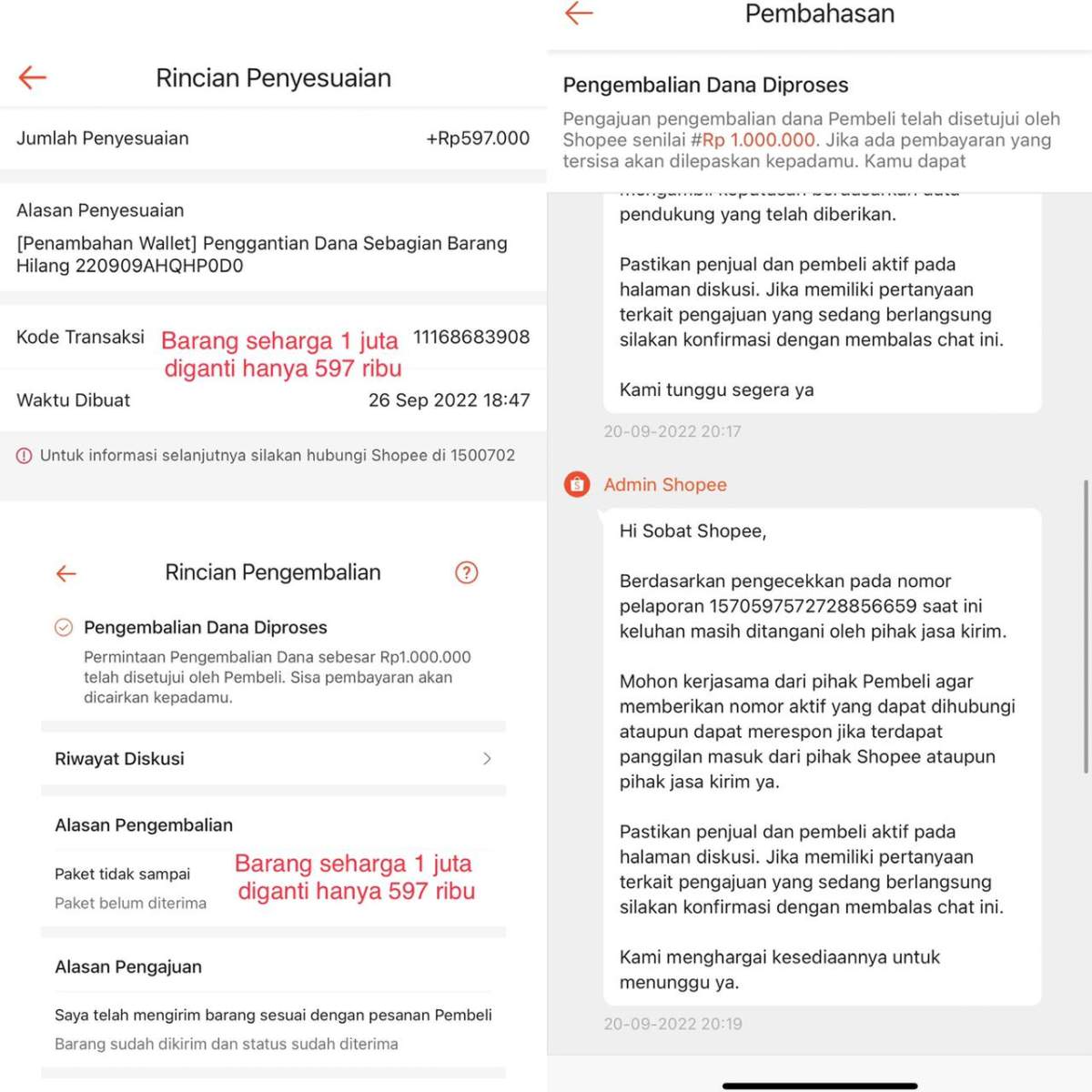 Dua Kali Barang Jualan Hilang dalam Pengiriman, Shopee dan JNE Selalu Lepas Tangan