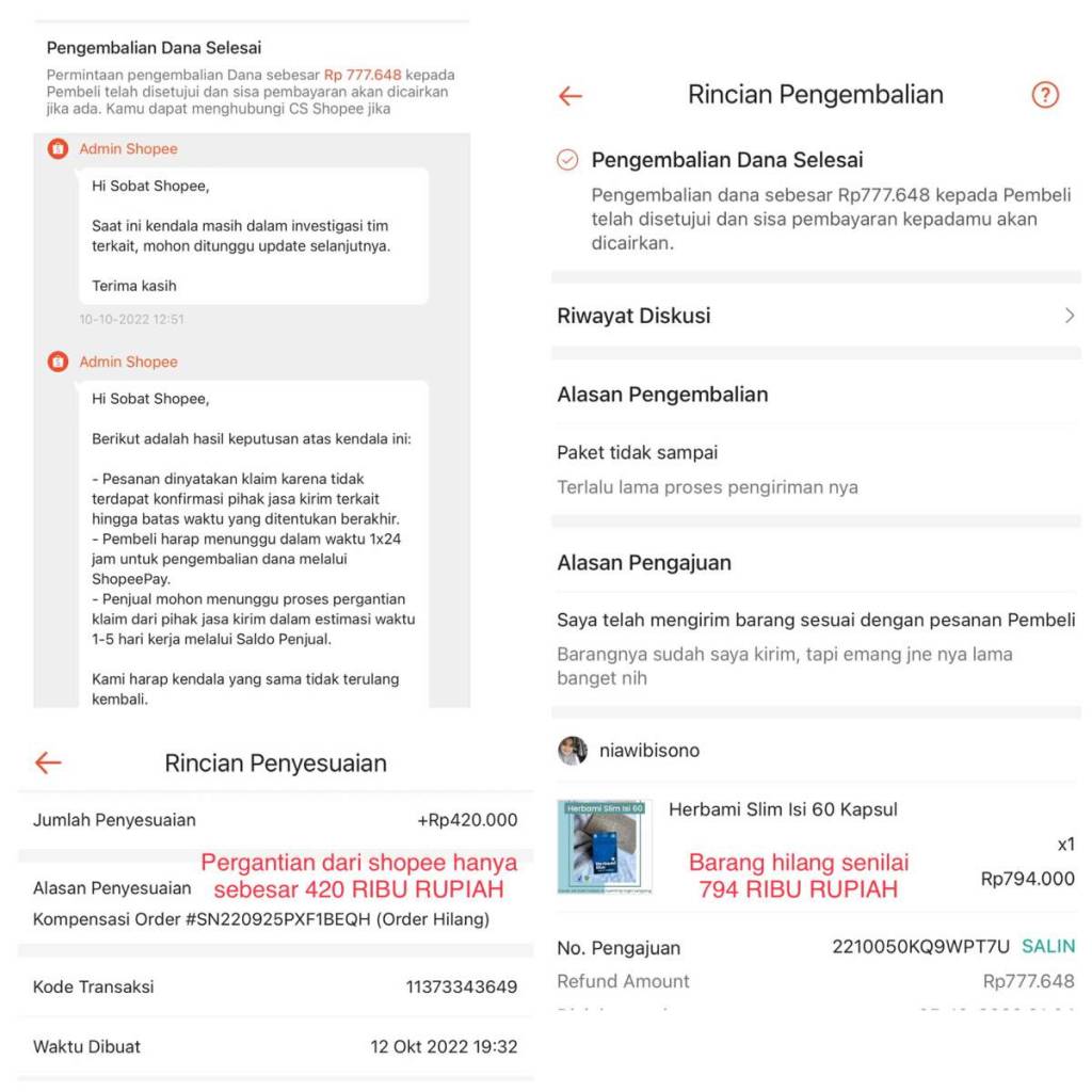 Dua Kali Barang Jualan Hilang dalam Pengiriman, Shopee dan JNE Selalu Lepas Tangan