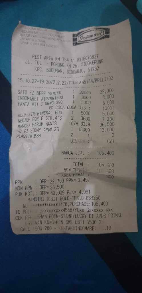 Harga di Label dengan Kasir di Indomaret Tidak Sama