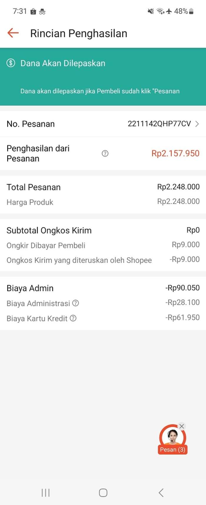 Shopee Mengenakan Biaya Transaksi Siluman ke Penjual