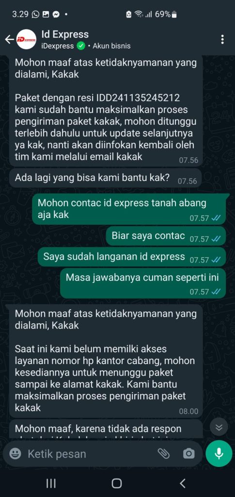 Paket Hilang, ID Express Lepas Tanggung Jawab