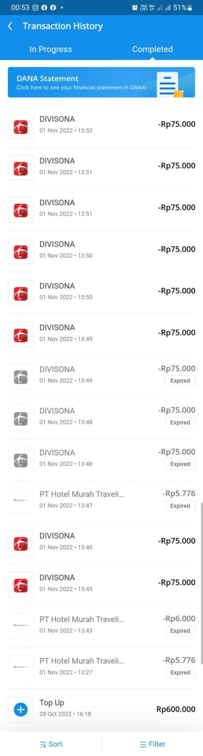 Aplikasi DANA Tidak Aman, Uang Hilang dan CS Tidak Membantu