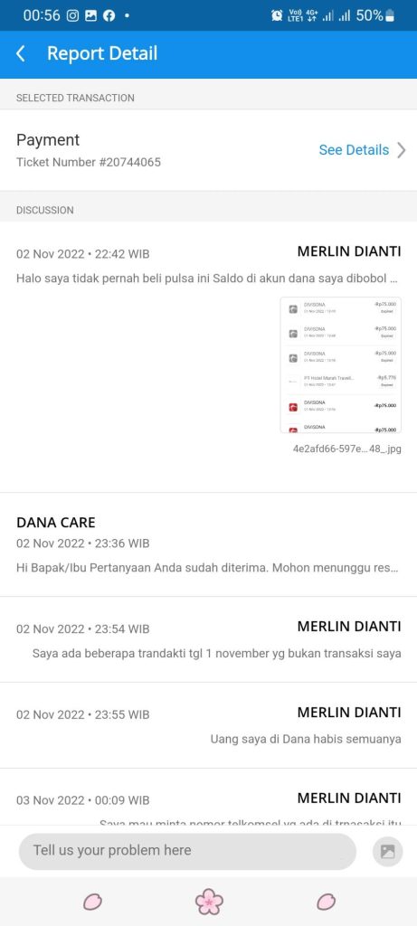 Aplikasi DANA Tidak Aman, Uang Hilang dan CS Tidak Membantu